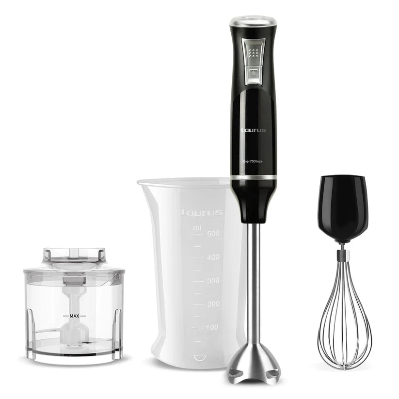 TAURUS HAND BLENDER INOX 750W WITH ACCESSORIES – Home & Beyond