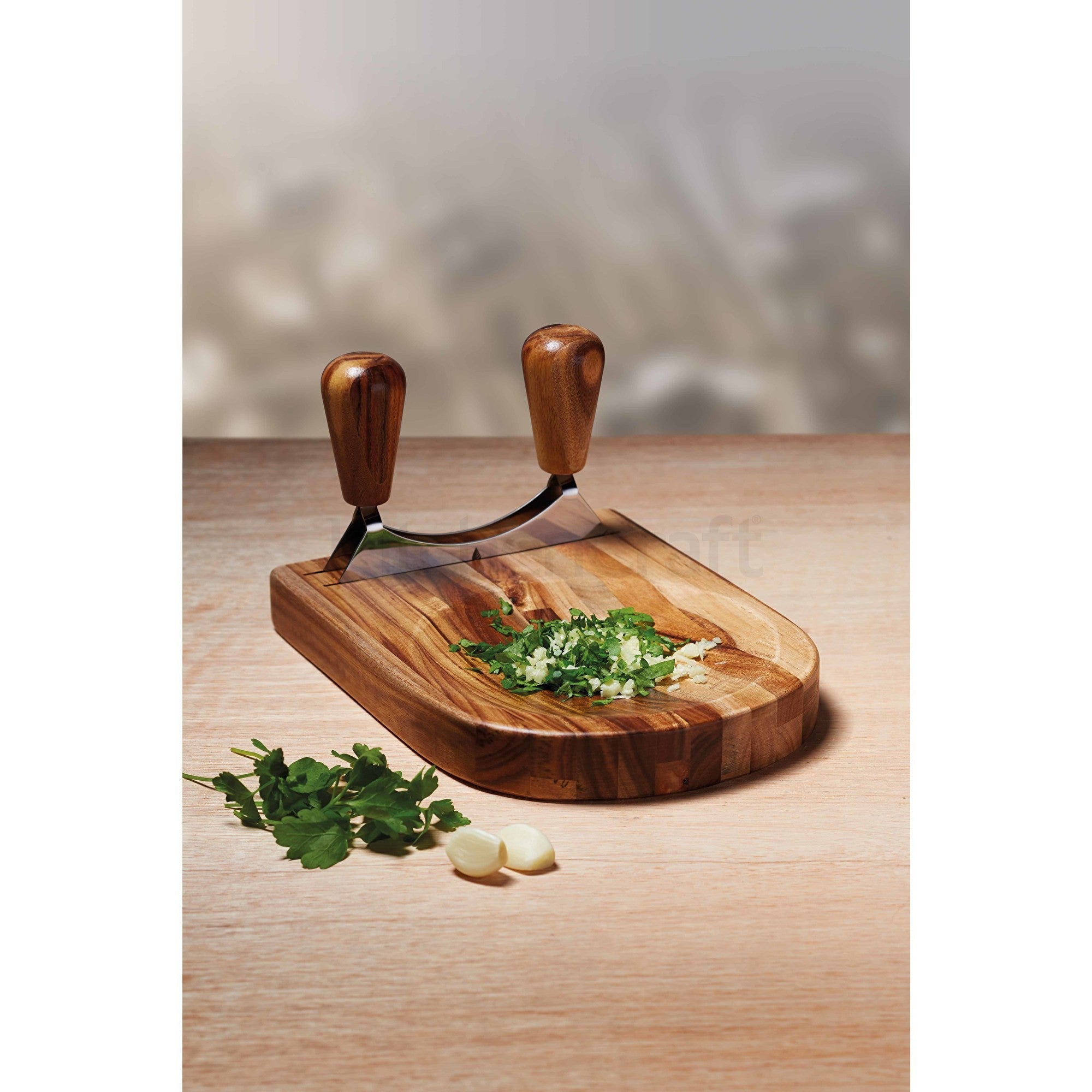 KitchenCraft Natural Elements Acacia Wood Hachoir Set Hachoir Set NEHA ...