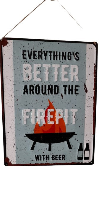 Corrugated Metal Beer Sign Aluminum Sign Beer Better In Temu